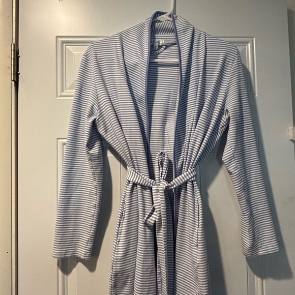 LAKE | Intimates & Sleepwear | Lake Pima Short Robe In Hydrangea | Poshmark
